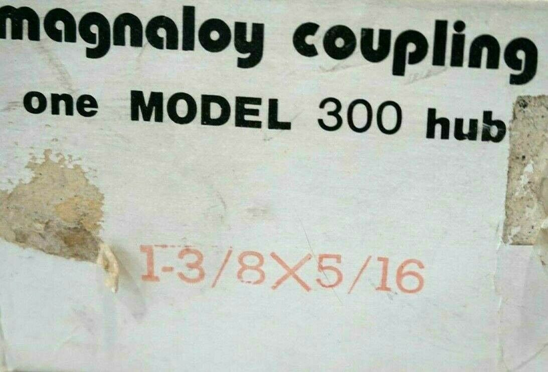 2 NEW MAGNALOY COUPLING MODEL 300 HUB W/ INSERT 1-3/8X5/16 - SB ...