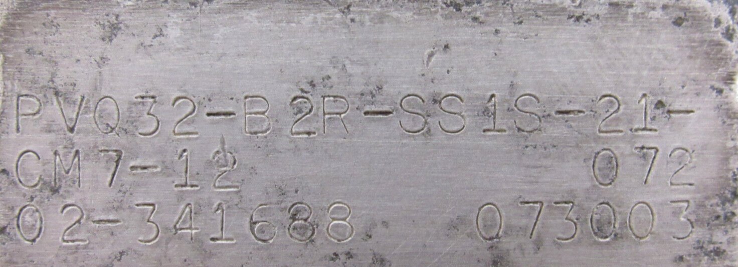 NEW 02-341688 HYDRAULIC PUMP PVQ32-B2R-SS1S-21-CM7-12 02341688 - SB ...