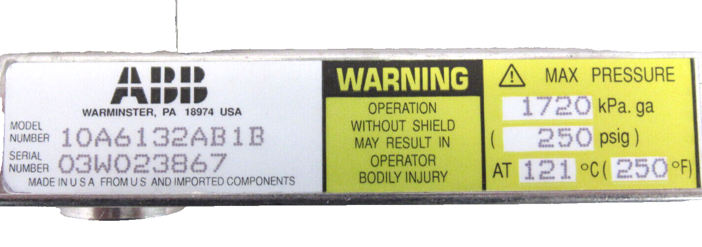 NEW ABB 10A6132AB1B GLOBAL PURGEMASTER 10A61 - SB Industrial Supply, Inc.