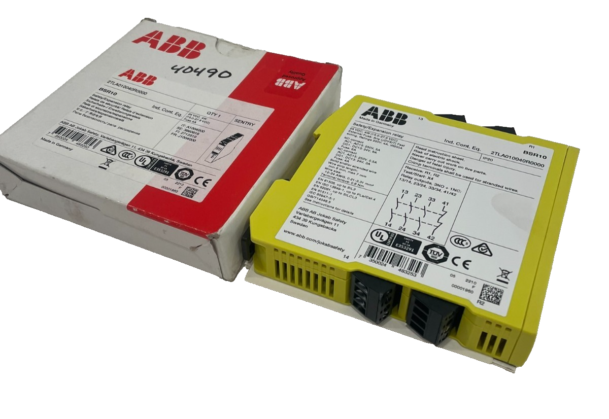 NEW ABB 2TLA010040R0000 SAFETY EXPANSTION RELAY - SB Industrial Supply ...