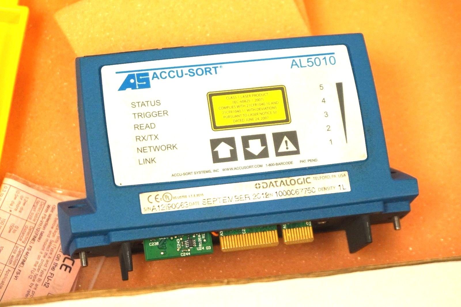 NEW ACCU-SORT DATALOGIC 1000067750, AL5010 BARCODE SCANNER MODULE - SB Industrial Supply, Inc.