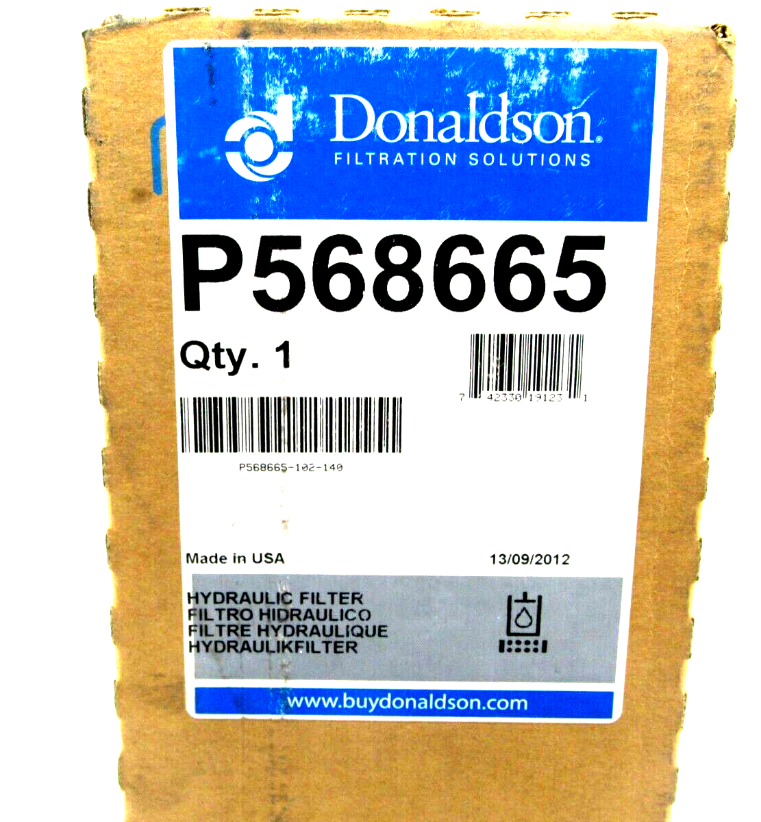 NEW DONALDSON P568665 HYDRAULIC FILTER - SB Industrial Supply, Inc.