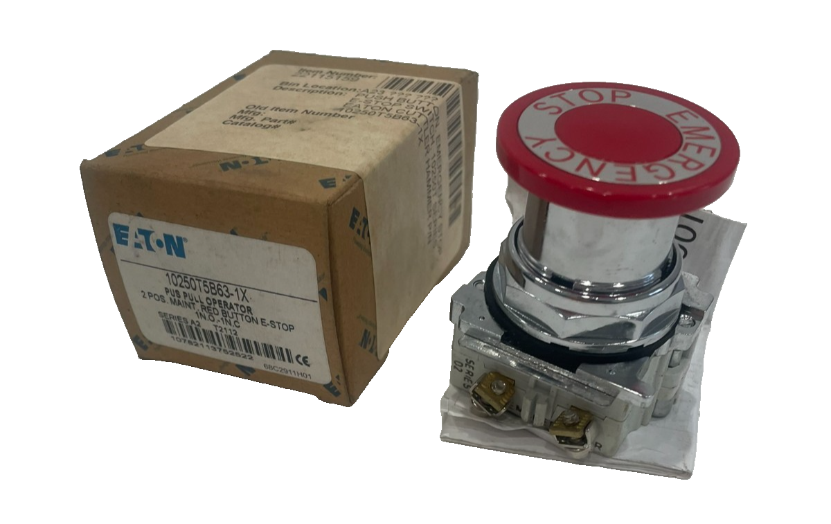 NEW EATON 10250T5B63-1X PUSH / PULL W/ CONTACT BLOCK 10250T5B631X - SB ...