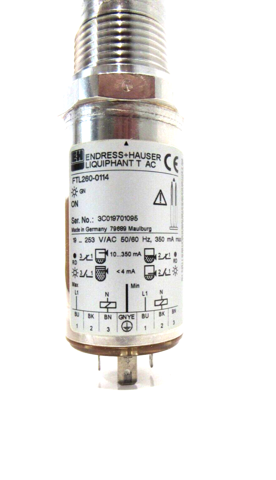 NEW ENDRESS+HAUSER FTL260-0114 VIBRATION LIMIT SWITCH FTL2600114 - SB ...