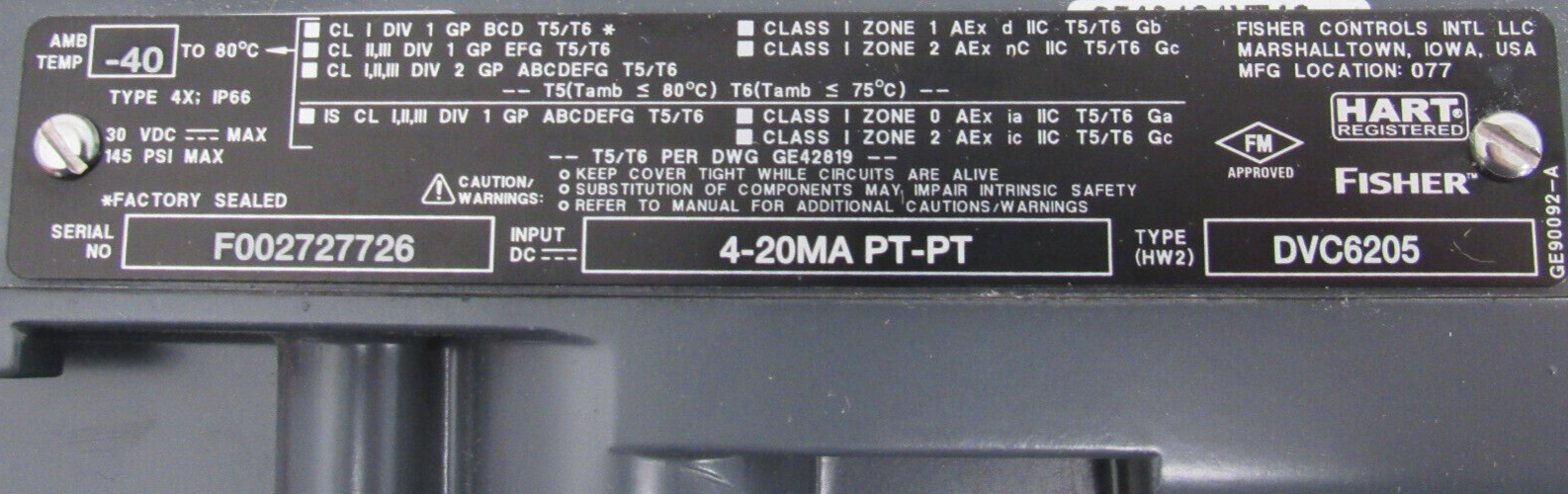 NEW FISHER DVC6205 DIGITAL VALVE CONTROLLER - SB Industrial Supply, Inc.