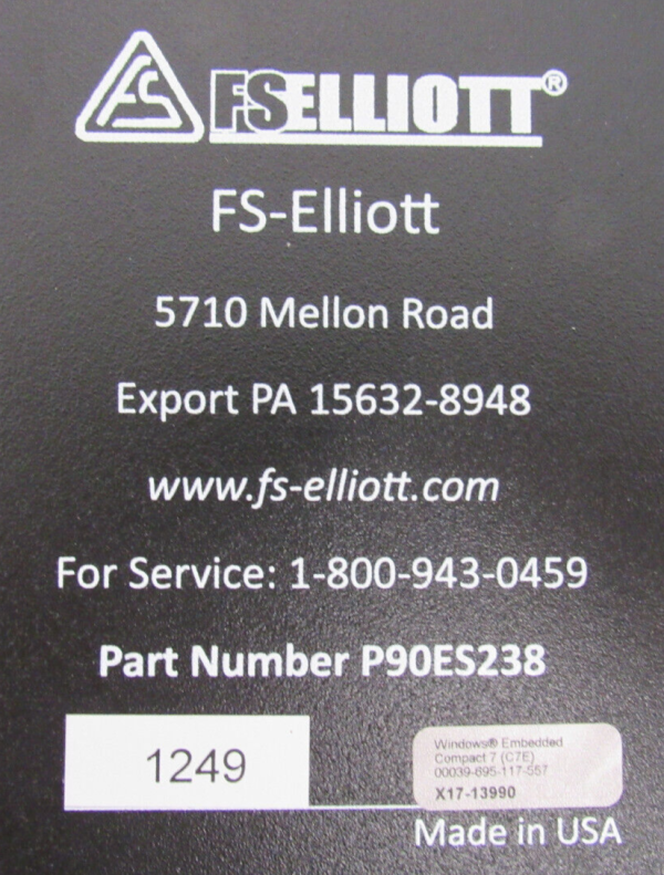 NEW FS-ELLIOTT P90ES238 CONTROL PANEL - SB Industrial Supply, Inc.