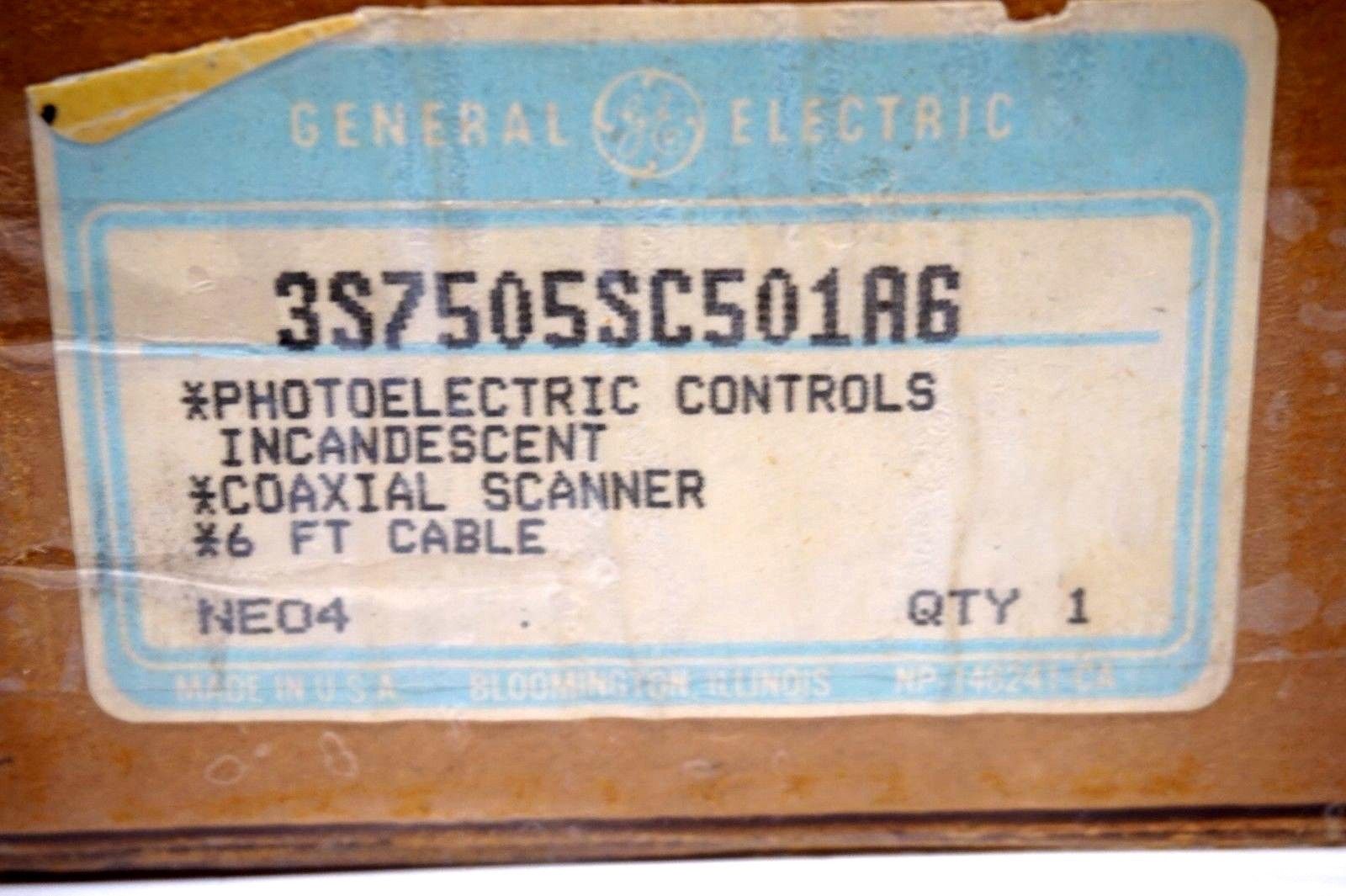 NEW GENERAL ELECTRIC 3S7505SC501A6 PHOTOELECTRIC SCANNER - SB ...
