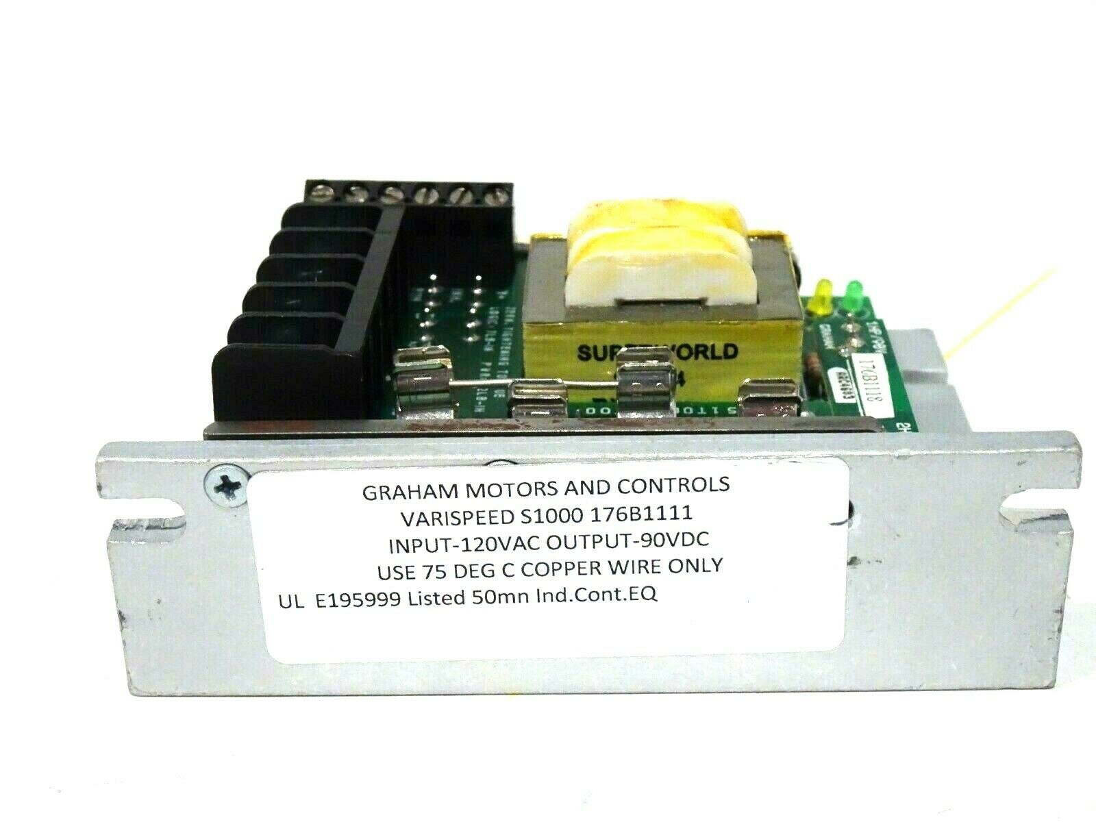 NEW GRAHAM MOTORS 176B1111 VARISPEED S1000 - SB Industrial Supply, Inc.