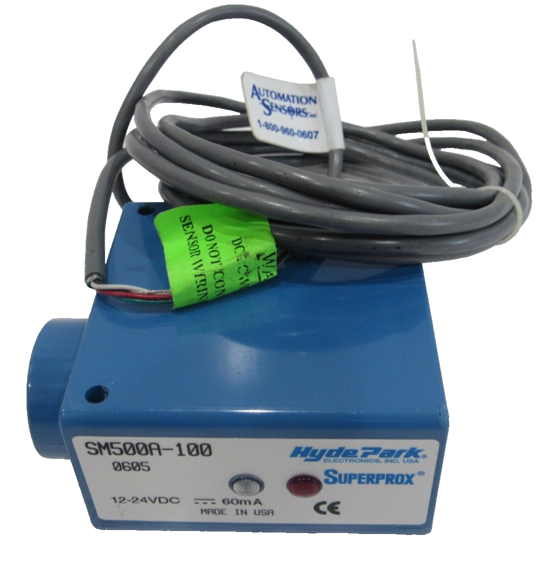 NEW HYDE PARK SM500A100 ULTRA SONIC PROXIMITY SENSOR 12-24VDC - SB ...