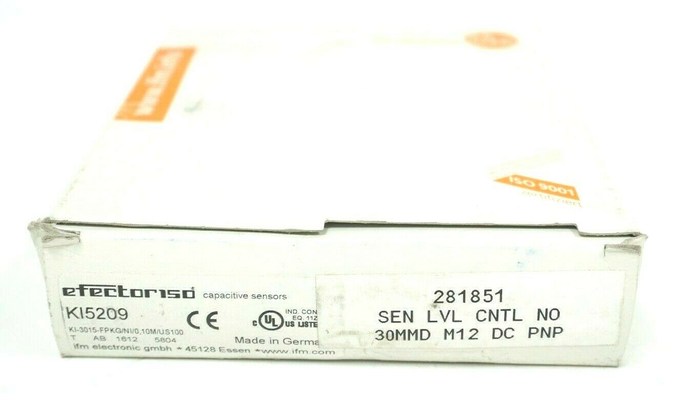 NEW IFM KI5209 KI-3015-FPKG/NI/0 10M/US100 CAPACITIVE SENSOR ...