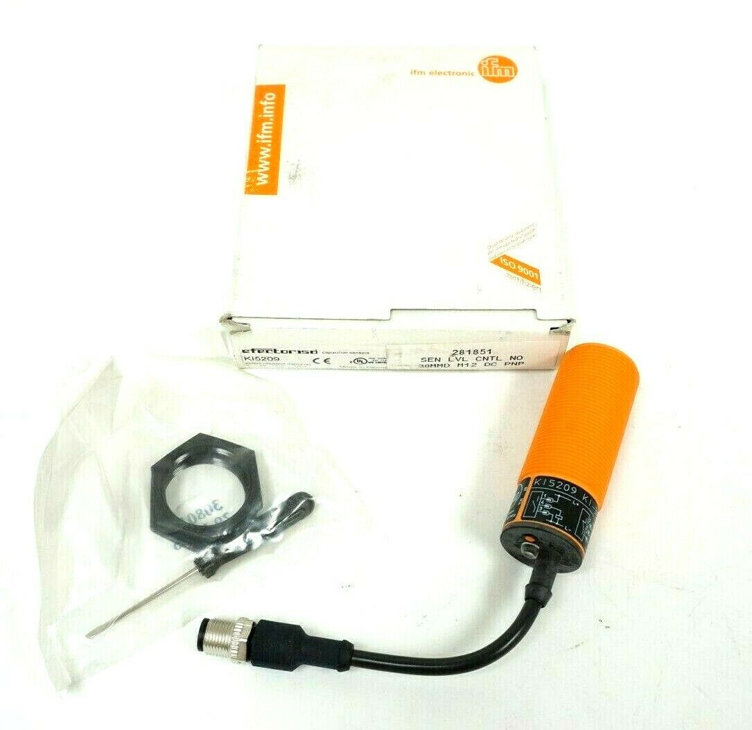 NEW IFM KI5209 KI-3015-FPKG/NI/0 10M/US100 CAPACITIVE SENSOR ...
