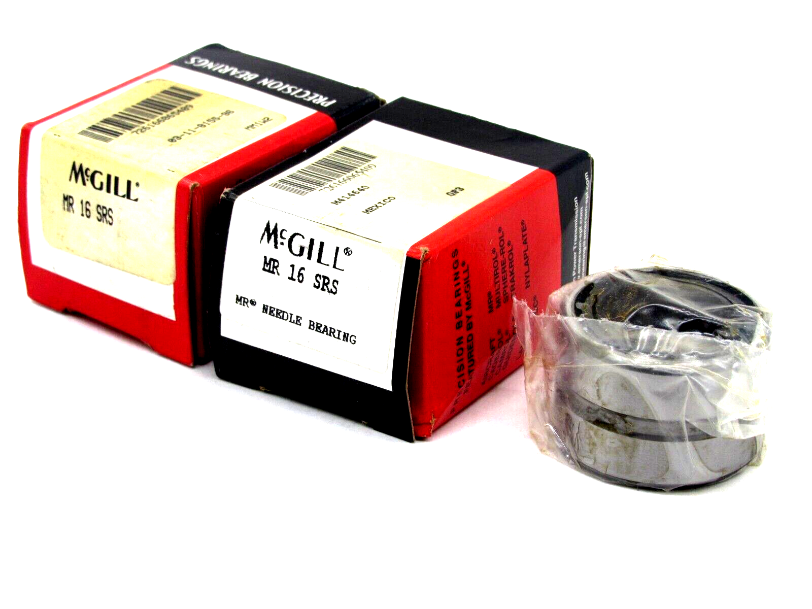 NEW LOT OF 2 EMERSON MCGILL MR 16 SRS NEEDLE ROLLING BEARING MR16SRS ...