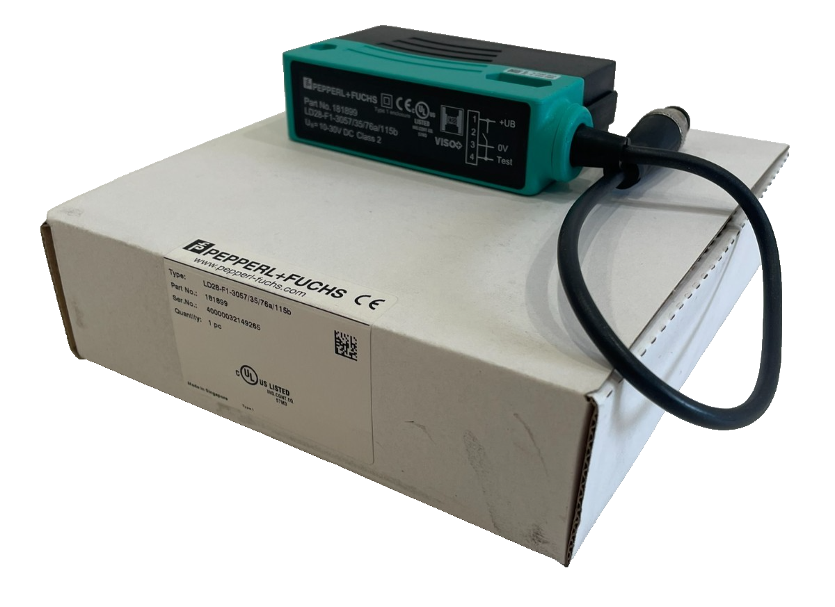 NEW PEPPERL+FUCHS 181899 THRU-BEAM SENSOR LD28-F1-3057/35/76A/115B - SB ...