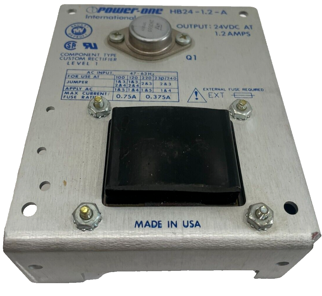 NEW POWER ONE HB24-1.2-A POWER SUPPLY 24VDC 1.2AMPS HB2412A - SB ...