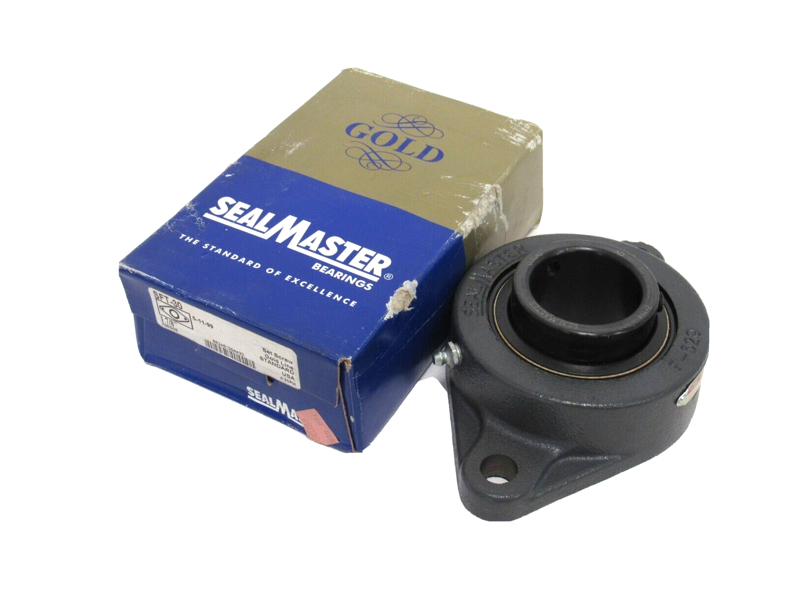 NEW SEALMASTER GOLD SFT-30 FLANGE BEARING 1-7/8" BORE 700558 SFT30 - SB ...