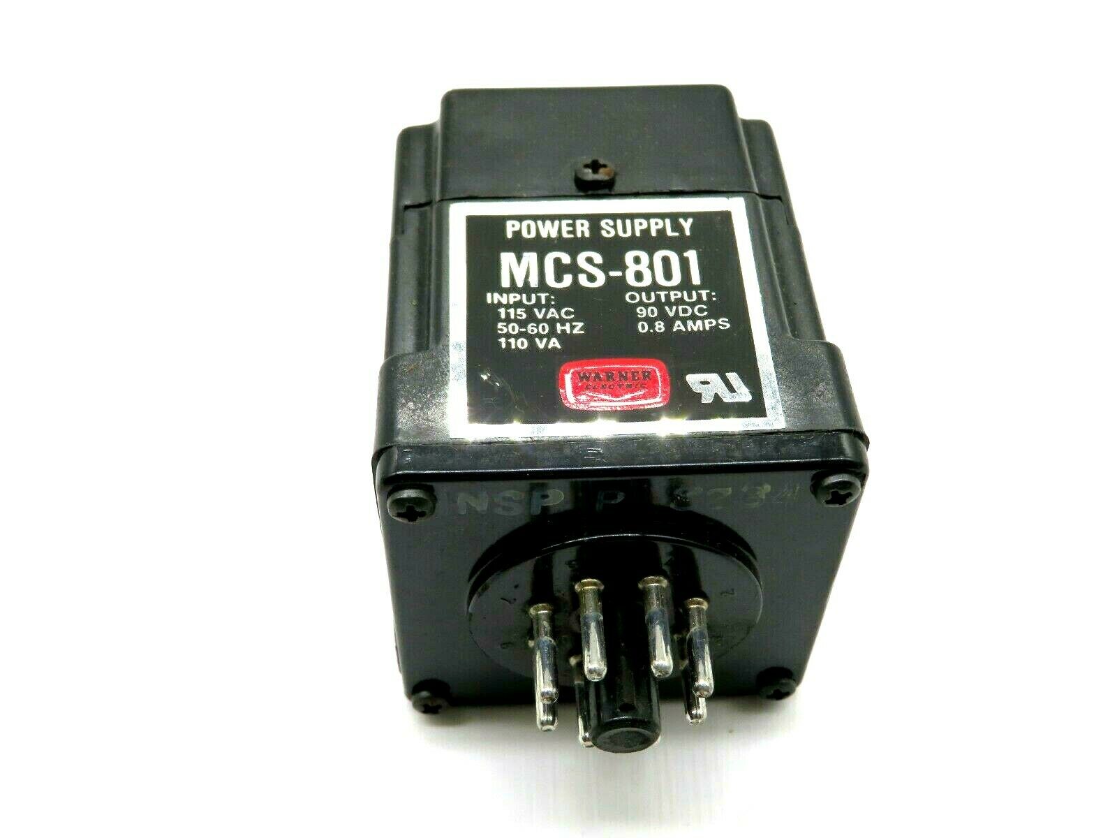 NEW WARNER ELECTRIC MCS-801 POWER SUPPLY MCS801 - SB Industrial Supply ...