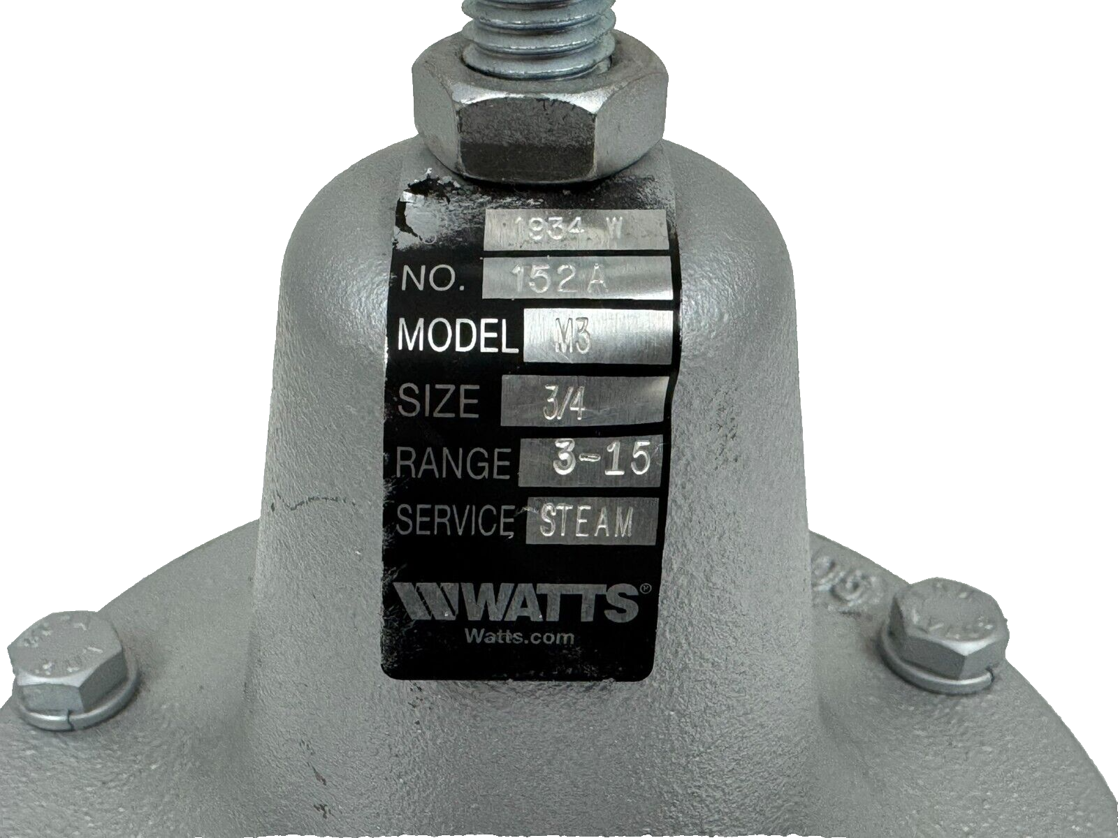 NEW WATTS 152A STEAM PRESSURE REGULATOR MODEL: M3 3/4'' 3-15PSI - SB ...