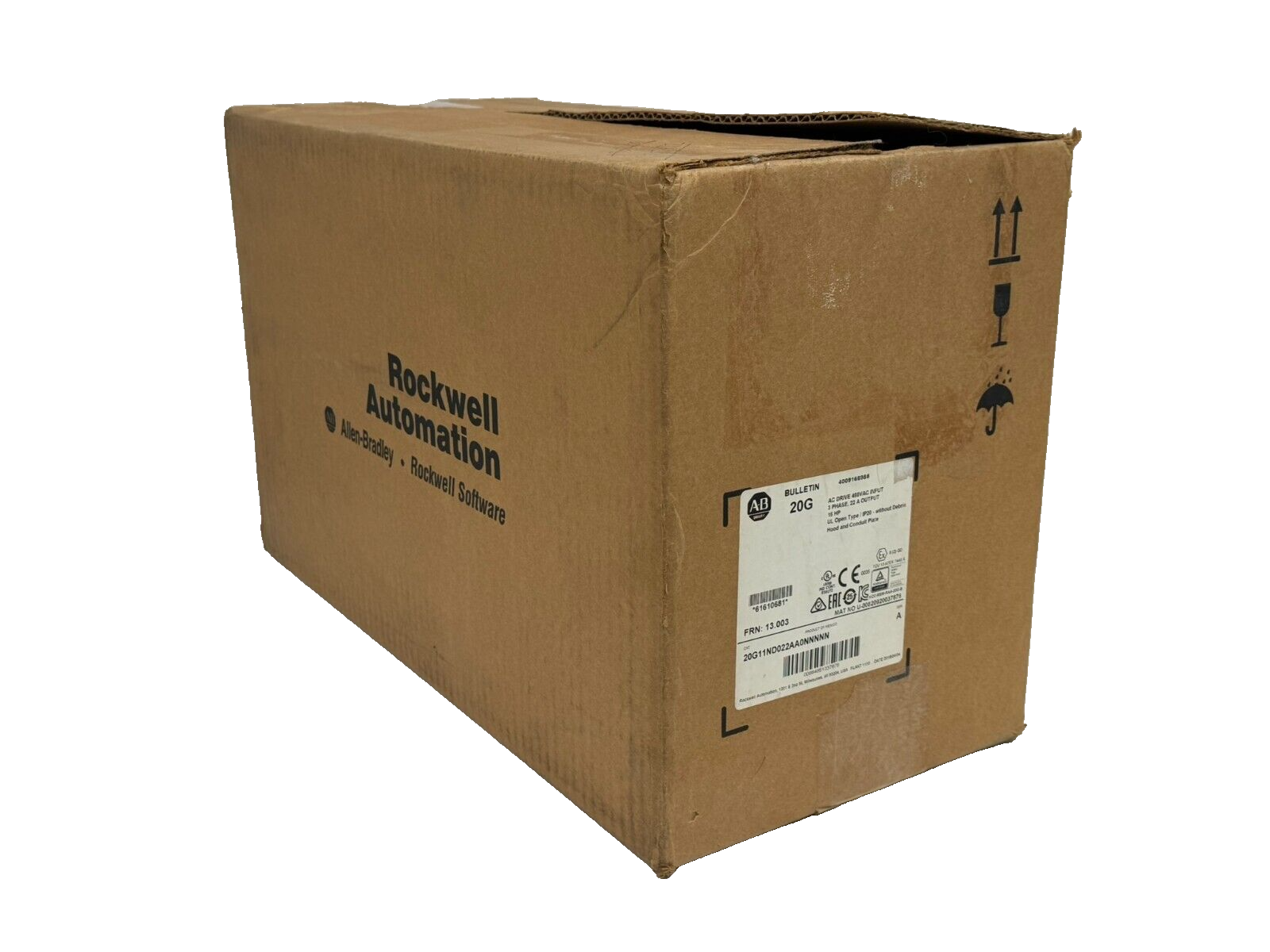 ALLEN BRADLEY 20G11ND022AA0NNNNN POWERFLEX 755 SER. A 15HP NEW SURPLUS ...