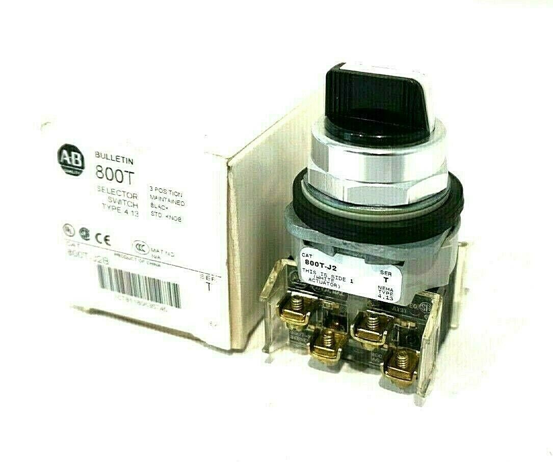 NEW ALLEN BRADLEY 800T-J2B SELECTOR SWITCH SER.T 800TJ2B - SB ...