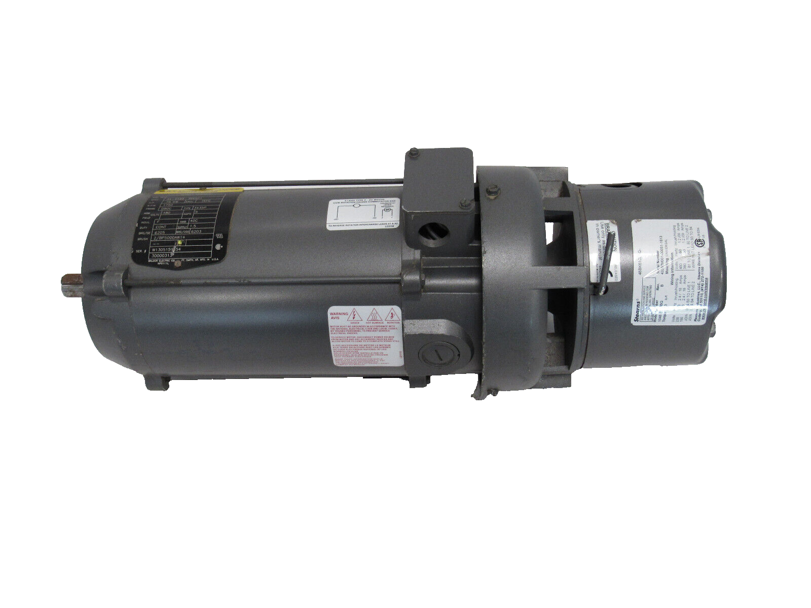 NEW BALDOR 3465883865G1 BRAKE MOTOR 180VDC 1750RPM D80C 104816100BQ ...