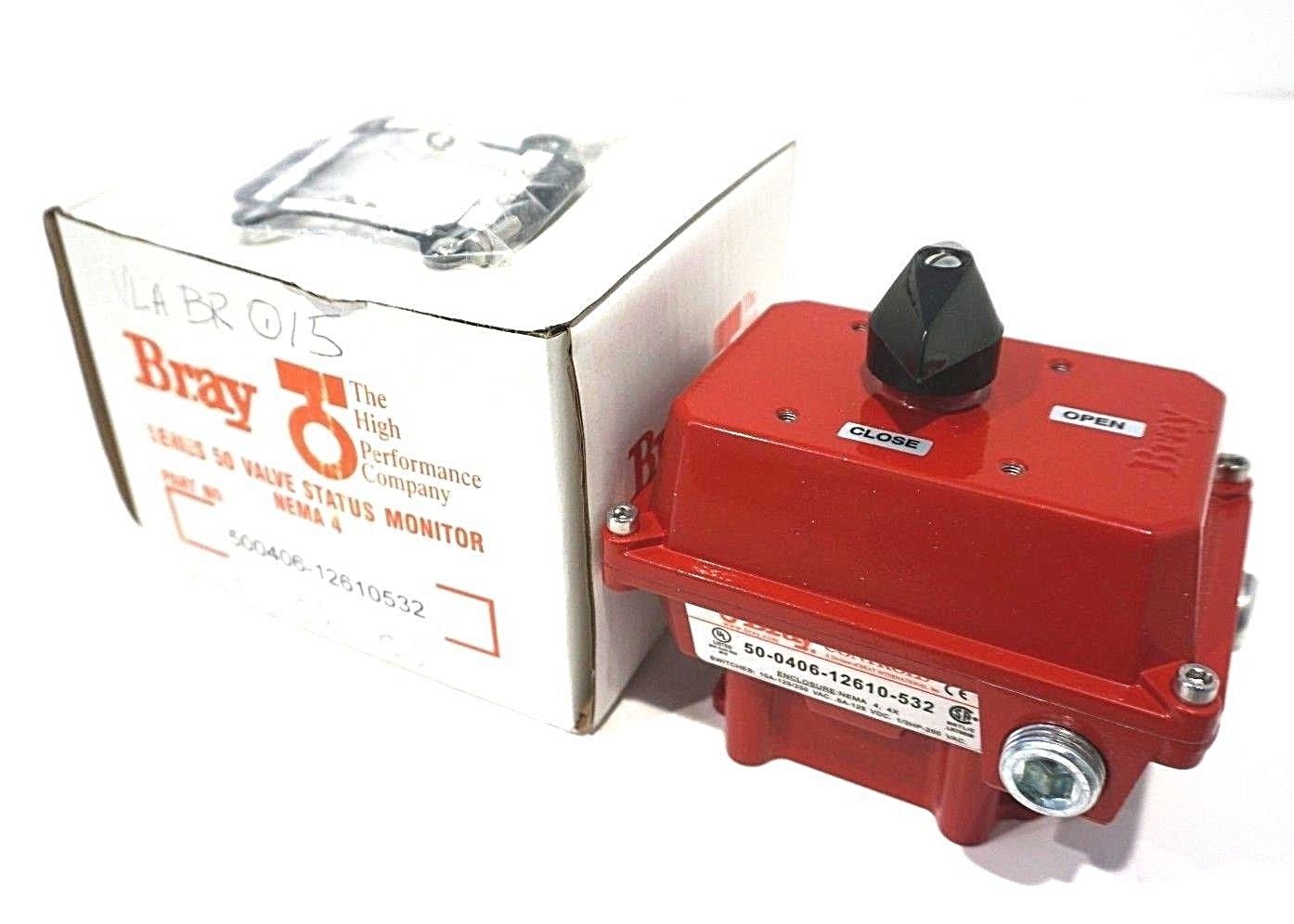 NEW BRAY CONTROLS 50-0406-12610-532 VALVE STATUS MONITOR 50040612610532 ...