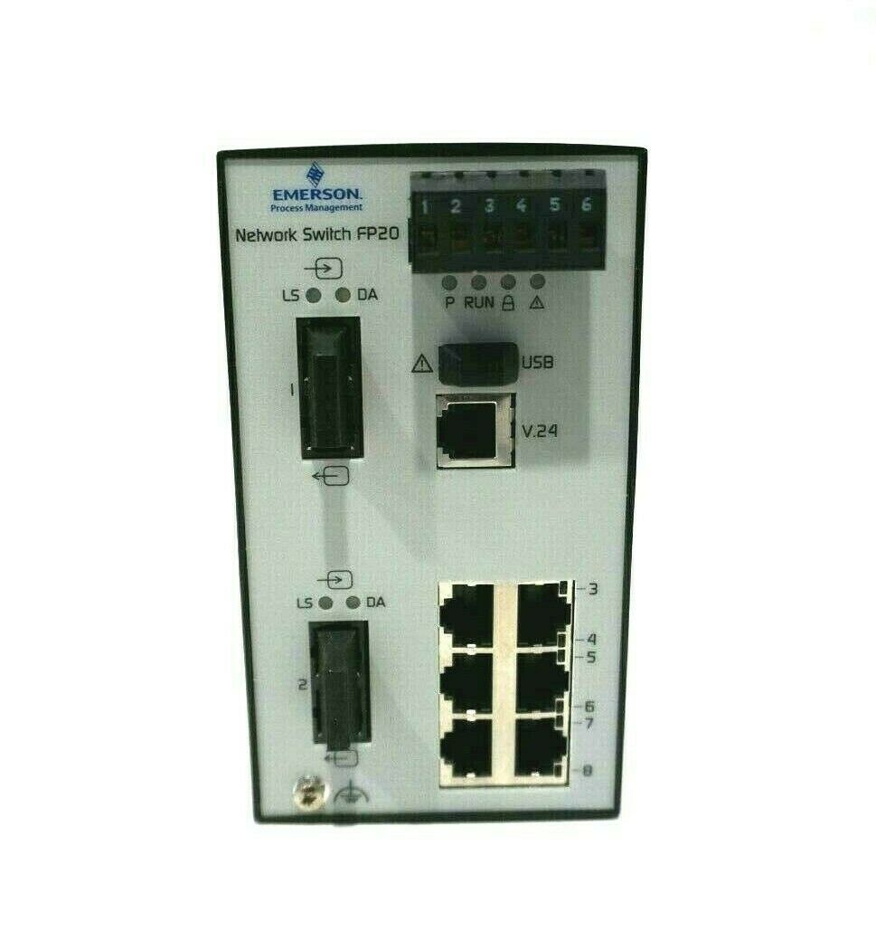 NEW EMERSON FP20-6TX2MM NETWORK SWITCH FP20 FP206TX2MM - SB Industrial ...