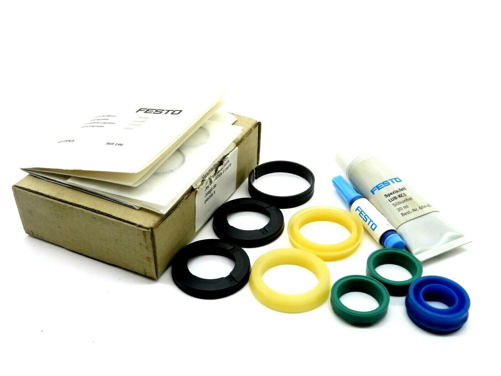 NEW FESTO DNC-40-PPVA CYLINDER REBUILD KIT 369196 DNC40PPVA - SB ...