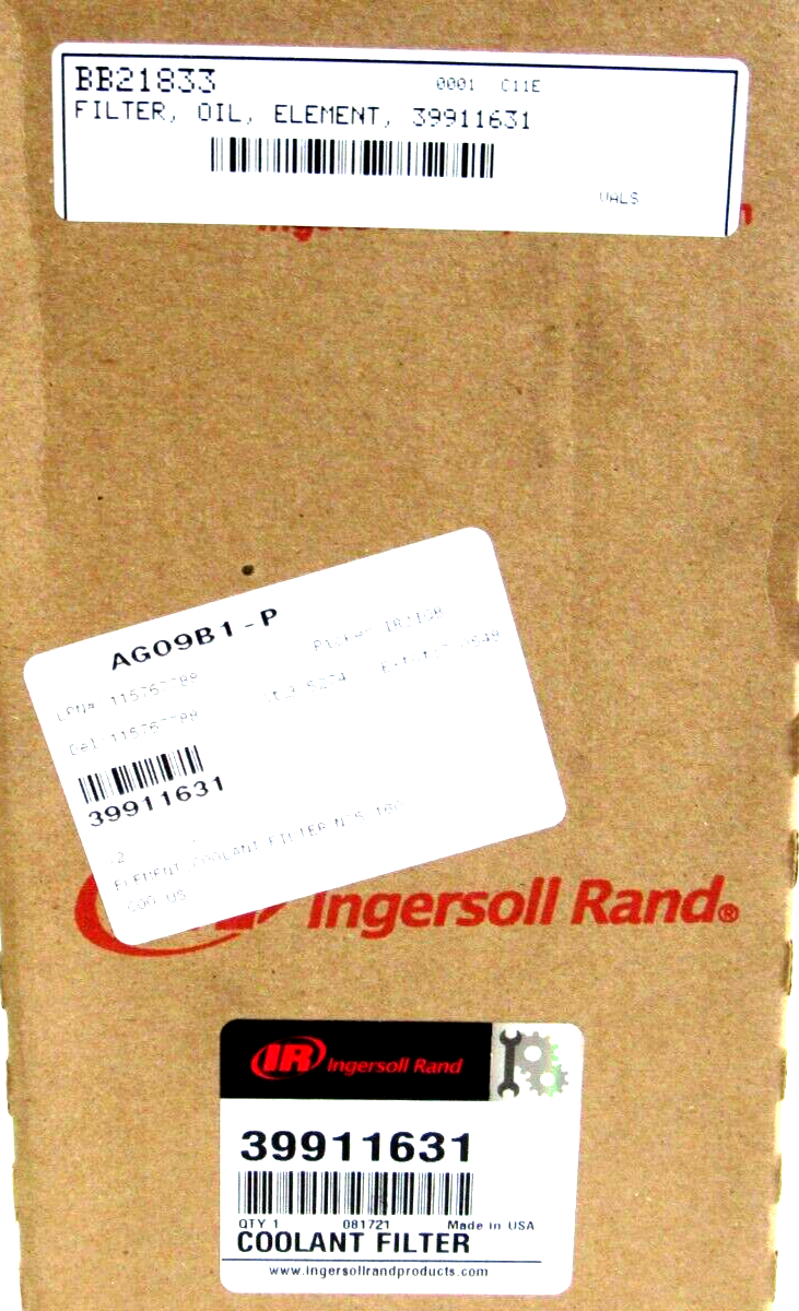 NEW INGERSOLL RAND 39911631 OIL FILTER ELEMENT - SB Industrial Supply, Inc.