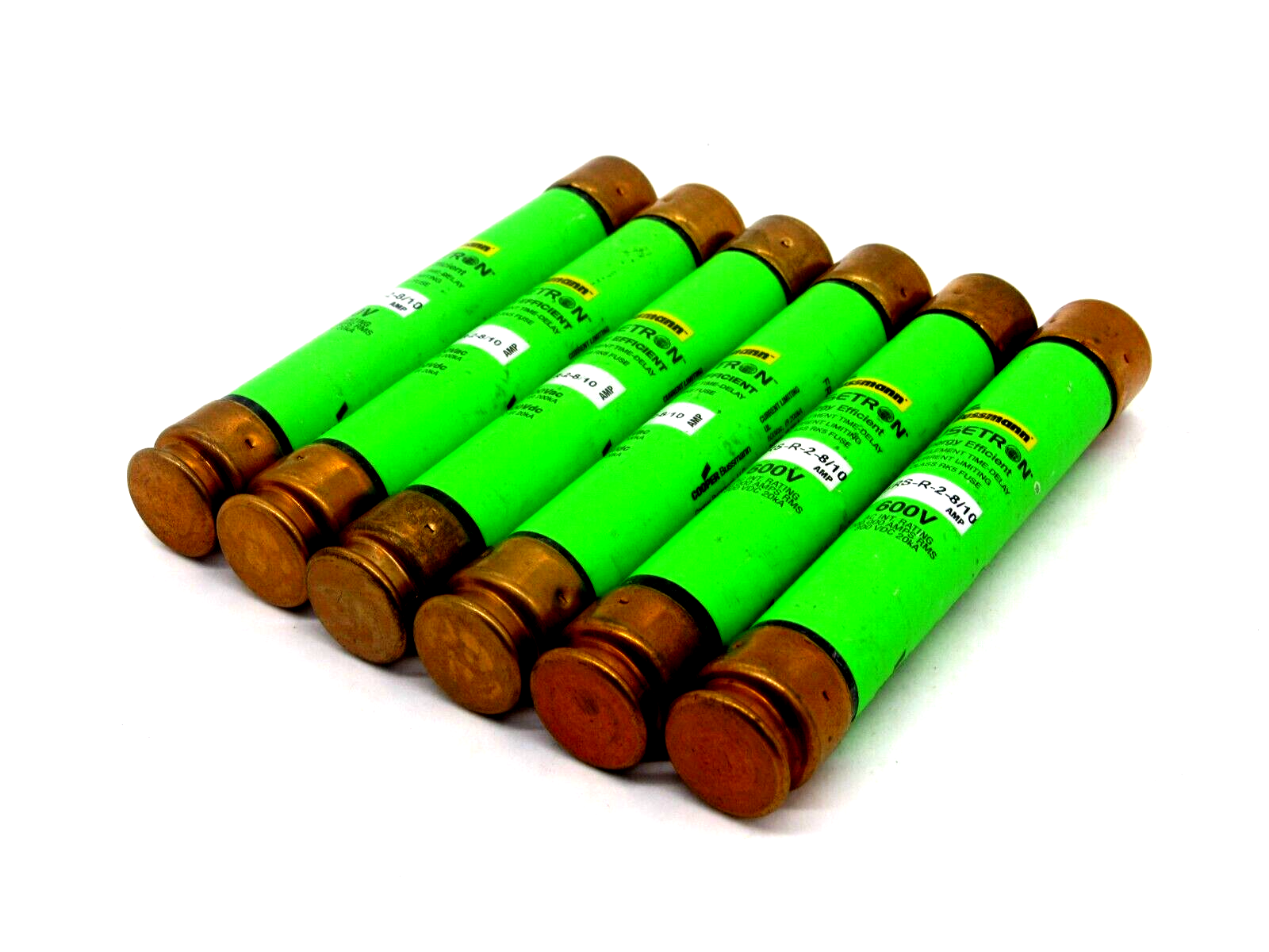 NEW LOT OF 6 BUSSMANN FRS-R-2-8/10 FUSES 600V FRSR2810 - SB Industrial ...
