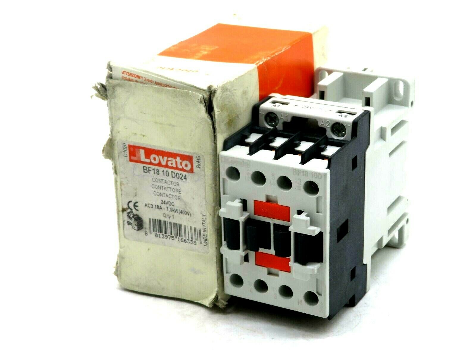 NEW LOVATO BF18-10-D024 CONTACTOR 24VDC BF1810D024 - SB Industrial ...