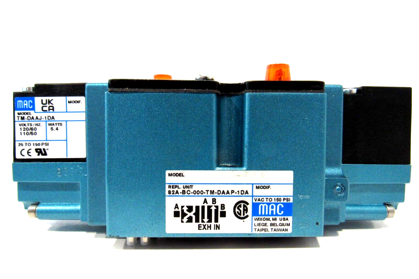 NEW MAC VALVES 82A-BC-000-TM-DAAP-1DA SOLENOID VALVE 82ABC000TMDAAP1DA ...