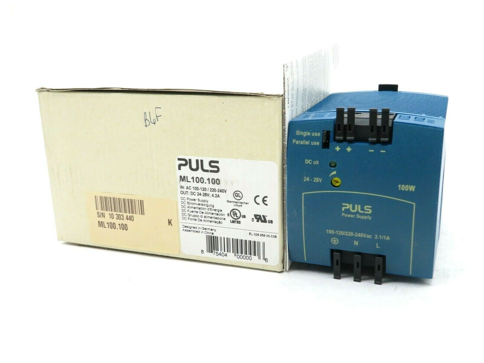 NEW PULS ML100.100 POWER SUPPLY 100W ML100100 - SB Industrial Supply, Inc.