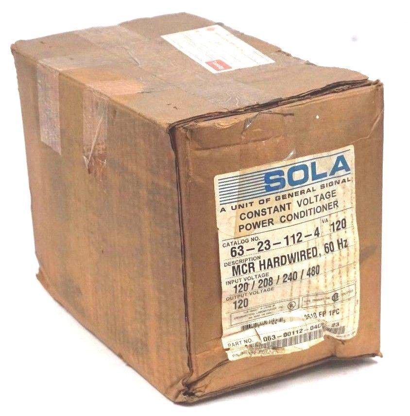 NEW SOLA 63-23-112-4 MICRO COMPUTER REGULATOR 1.8AMP 120VAC - SB ...