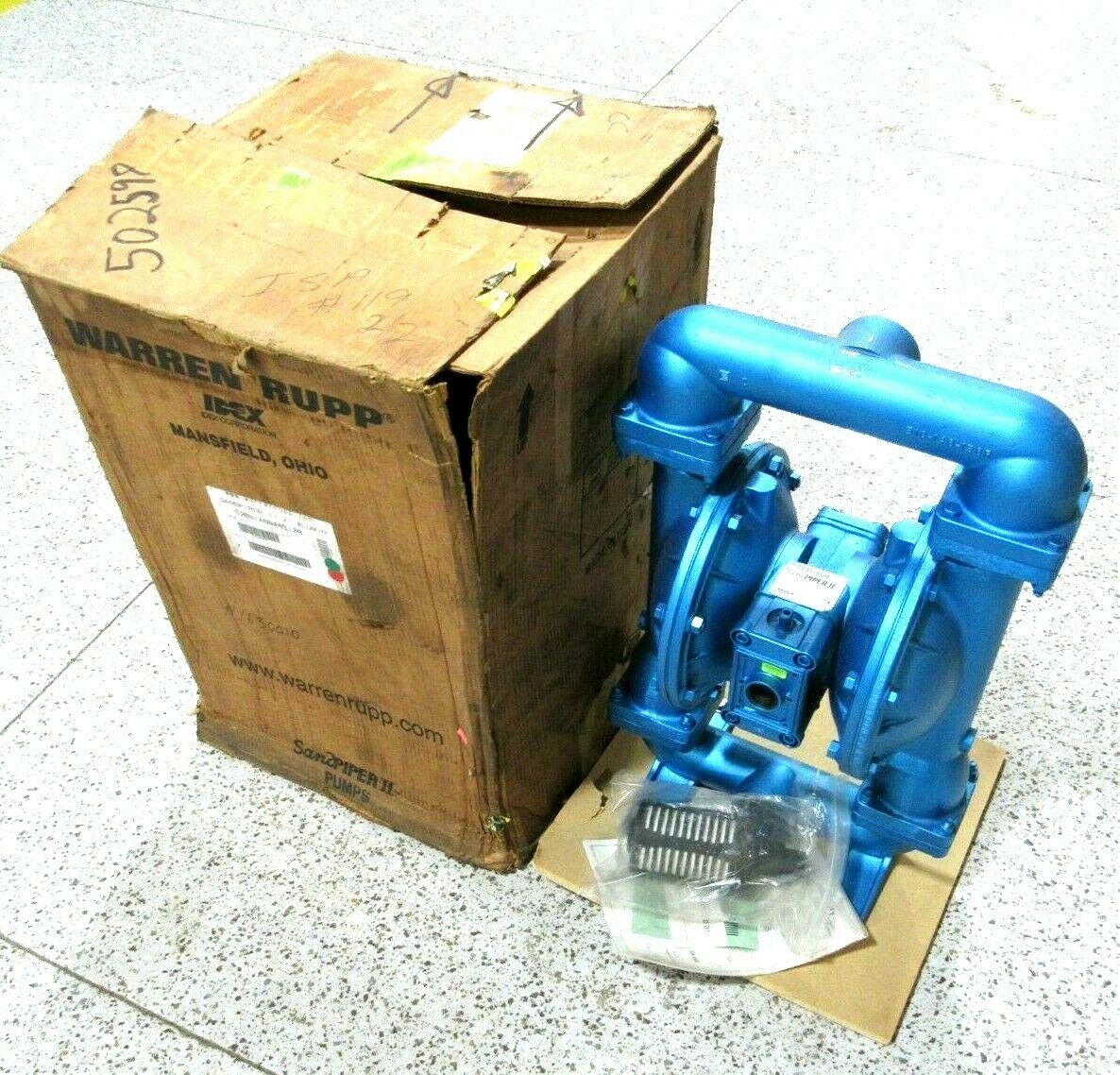 NEW WARREN RUPP S20B1ANNANS100. SANDPIPER II DIAPHRAGM PUMP 2" - SB ...