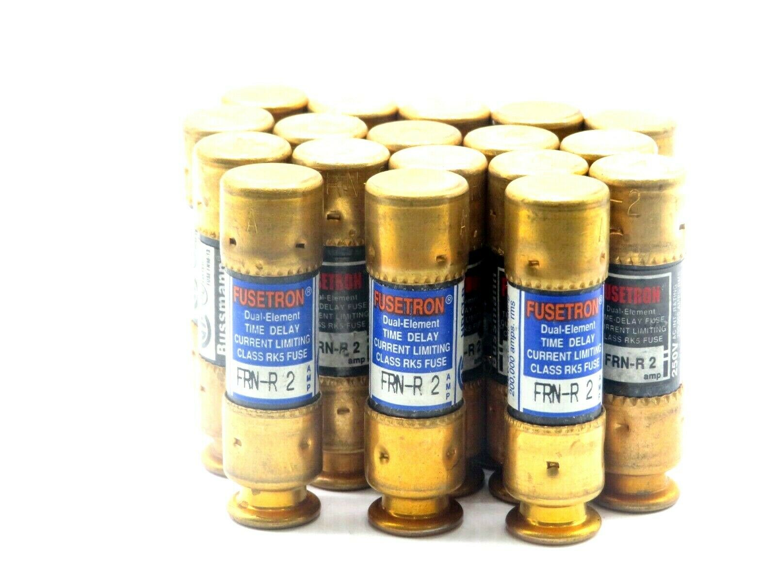 18 NEW FUSETRON FRN-R-2 FUSES FRNR2 - SB Industrial Supply, Inc.