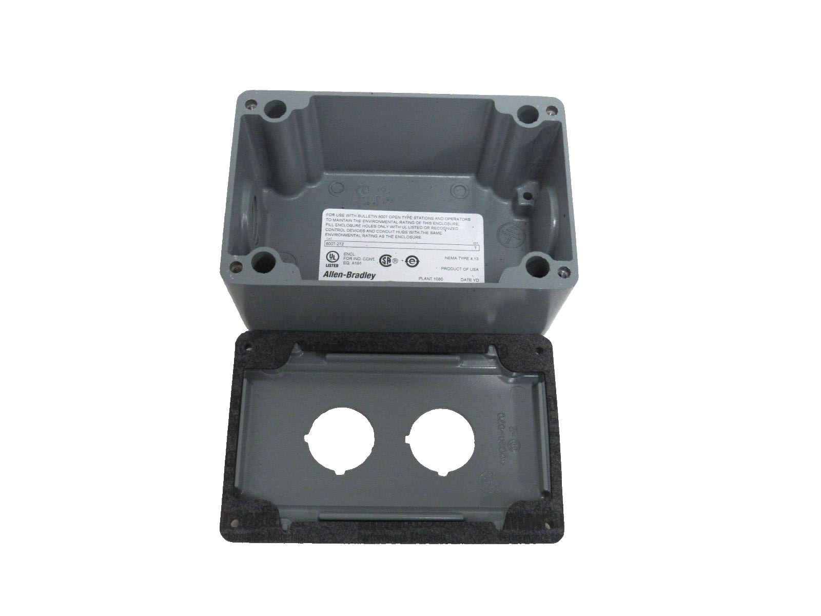 ALLEN BRADLEY 800T-2TZ DIECAST ENCLOSURE TYPE 4 SER.T 800T2TZ - SB ...