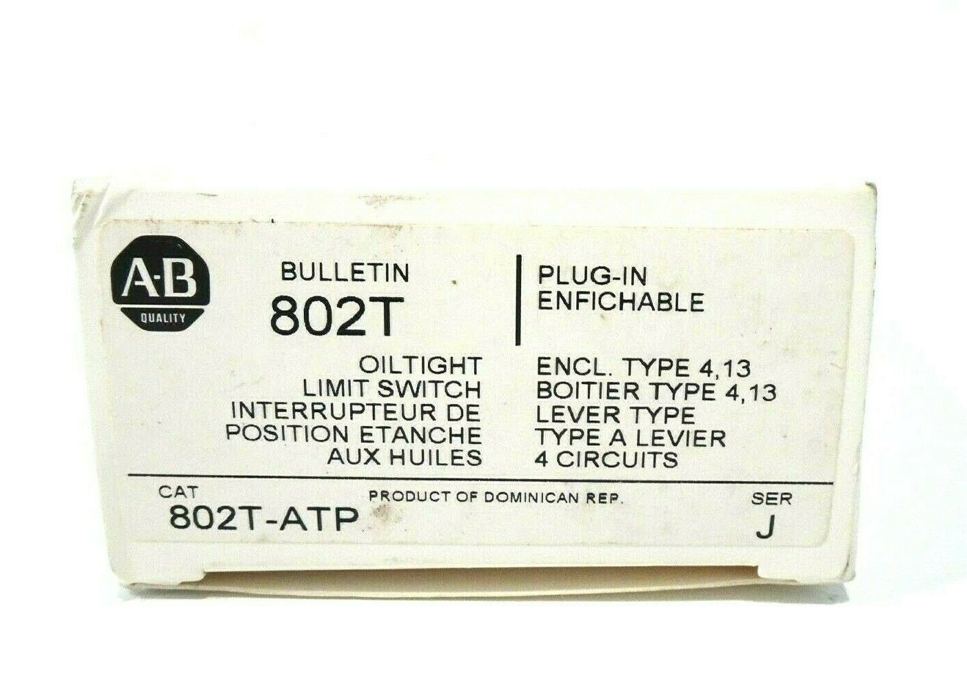 NEW ALLEN BRADLEY 802T-ATP LIMIT SWITCH SER.J 802TATP - SB Industrial ...