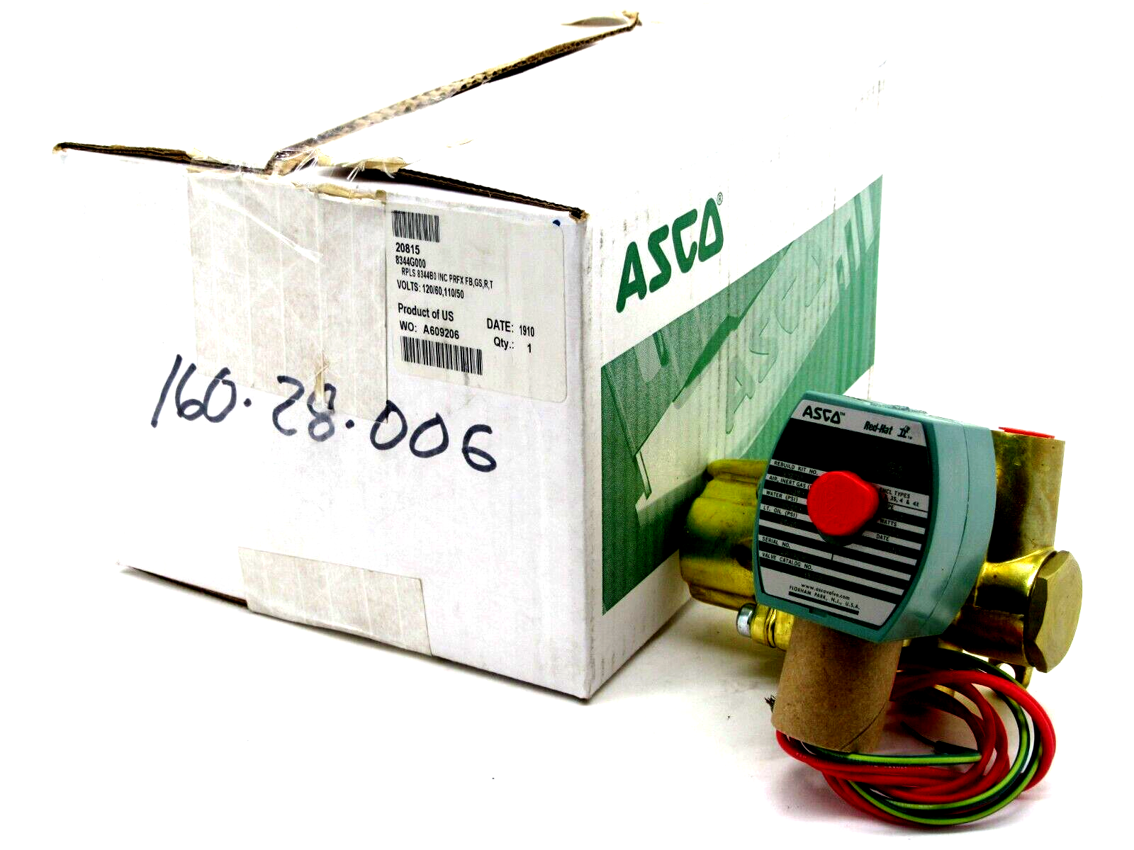 NEW ASCO 8344G000 SOLENOID VALVE 120/60 110/50 - SB Industrial Supply, Inc.