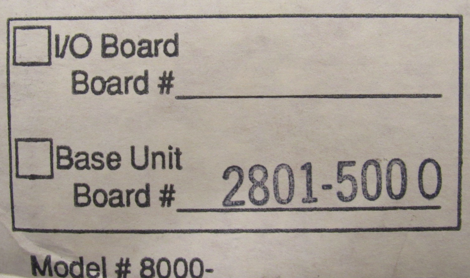 NEW BECKMAN BC/8000-1-1-0360 SIGNAL CONDITIONER 2801-5000 BC8000110360 ...