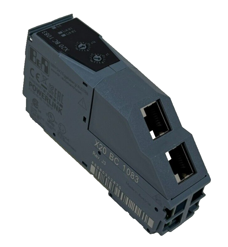 NEW B&R X20-BC-1083 ETHERNET POWERLINK MODULE REV. J3 X20BC1083 - SB ...