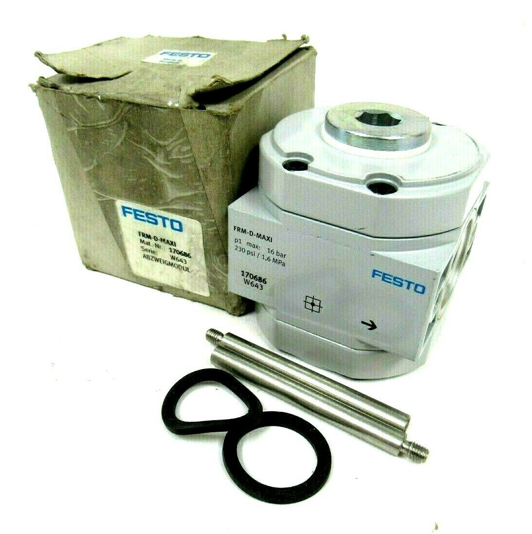 NEW FESTO FRM-D-MAXI BRANCHING MODULE 170686 FRMDMAXI - SB Industrial ...