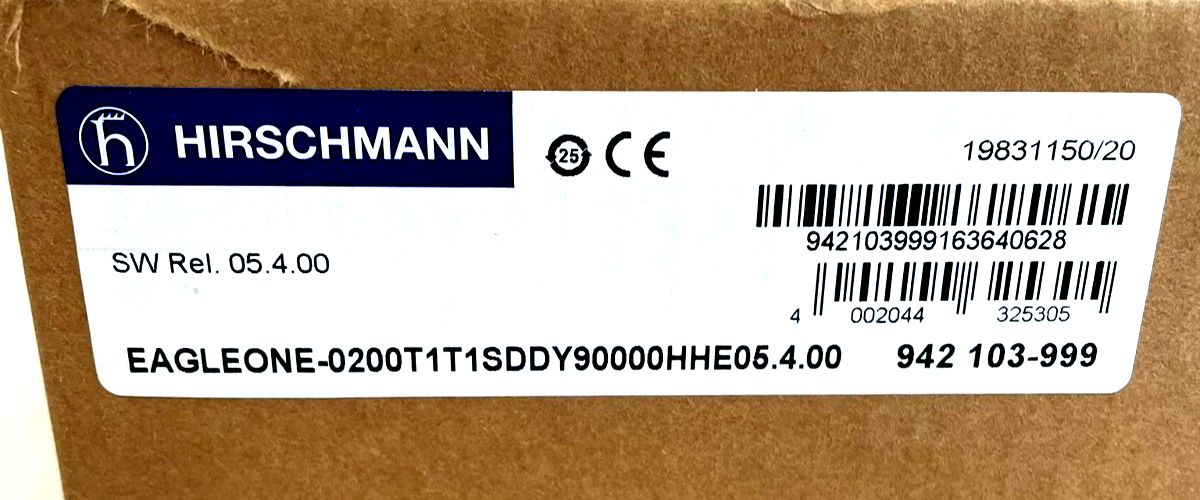 NEW HIRSCHMANN 942 103-999 RAIL SWITCH 12/24/48 VDC 24 VAC 942103999 ...