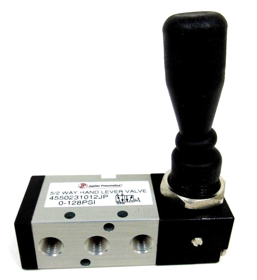 NEW JUPITER PNEUMATICS 4550231012JP HAND LEVER VALVE 1/8 NPT 5/2 WAY ...