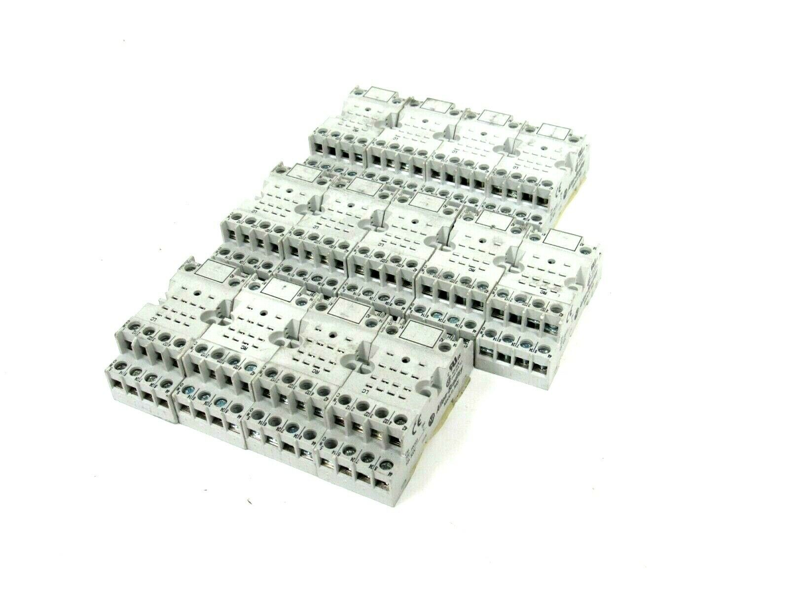 NEW LOT OF 13 ALLEN BRADLEY 700-HN103 MINATURE RELAY SOCKET SER.C ...