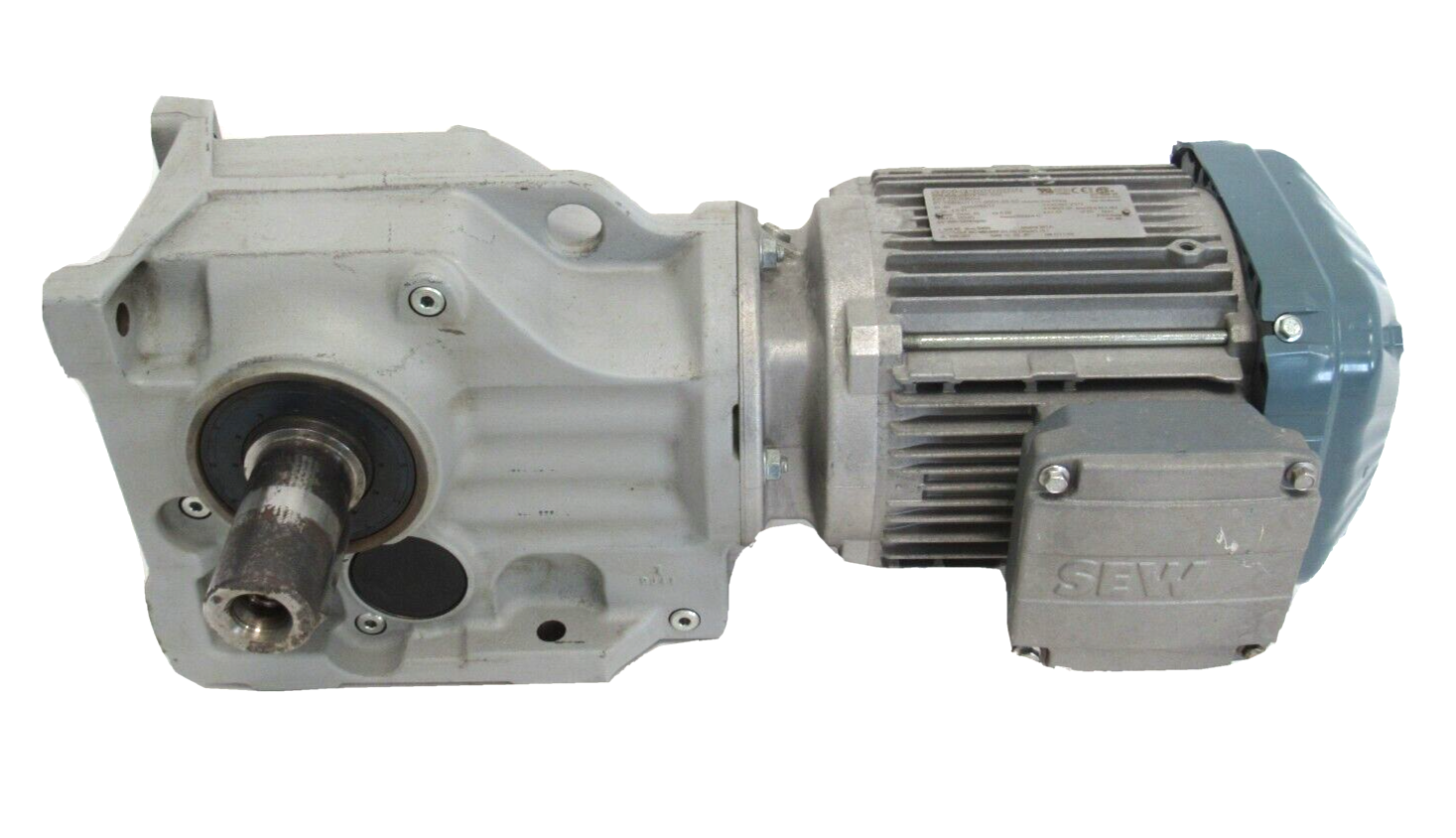 NEW SEW EURODRIVE K67 DRN90S4 GEAR MOTOR 1.5HP 230/460V 1-5/8" DIA ...