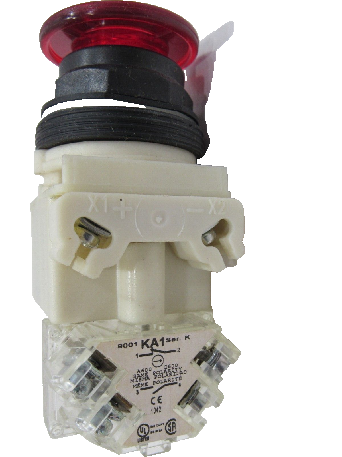 NEW SQUARE D 9001SKR9P1R05H13 PUSH BUTTON SWITCH 110-120V 9001KM1 - SB ...