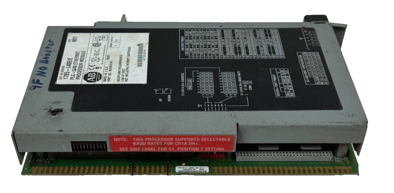 USED 1785-L40E/E PLC5/40 ETHERNET PROCESSOR REV. N01 SER. E FW: E.2 ...