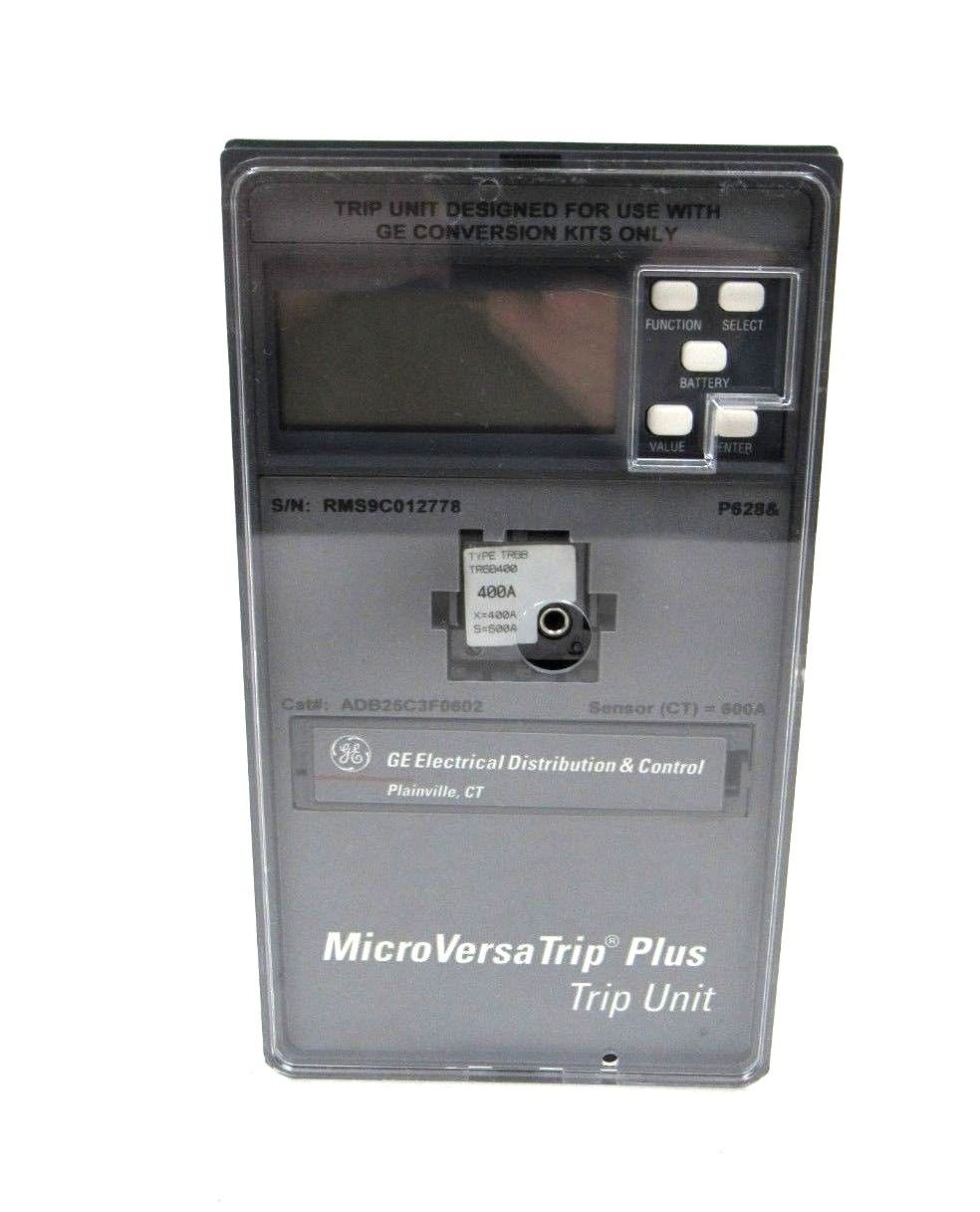 USED GENERAL ELECTRIC ADB25C3F0602 MICROVERSATRIP PLUS UNIT 600A - 400A ...