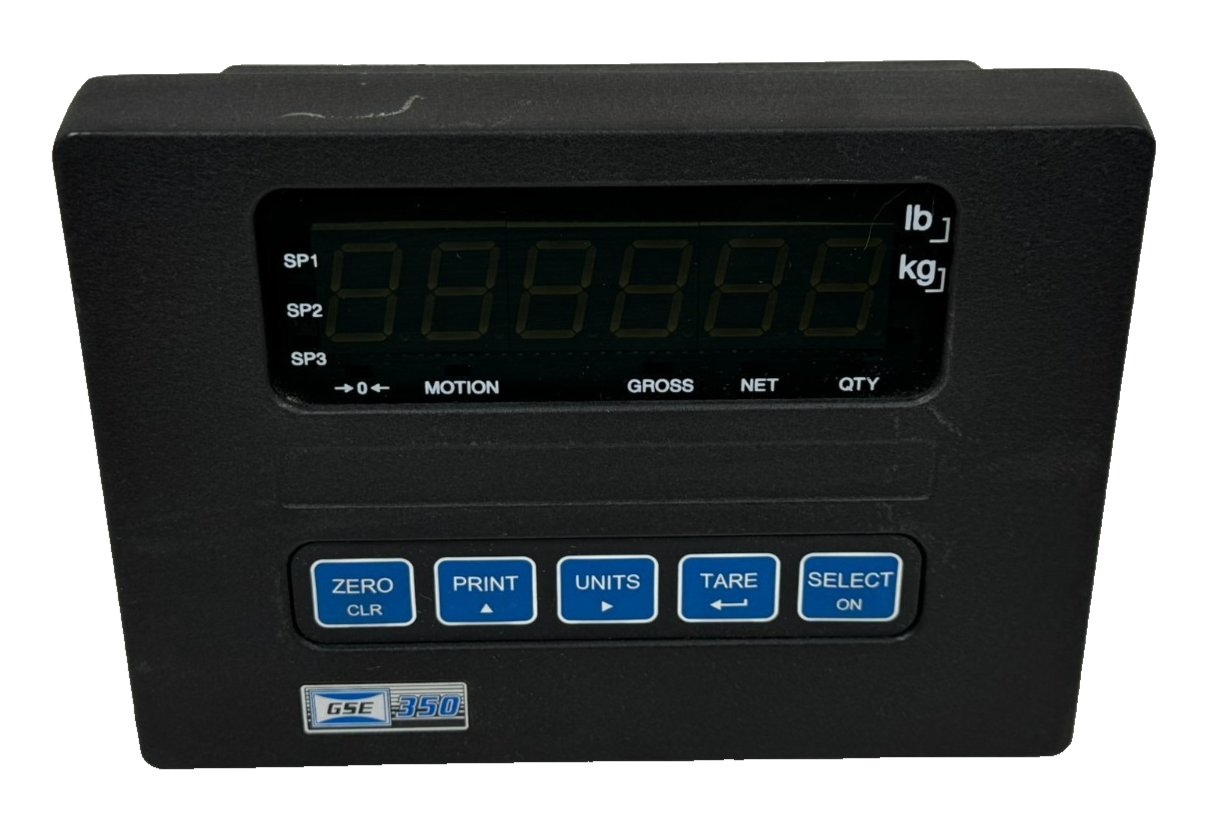 USED GSE INC. 200350-25010 WEIGHT INDICATOR MODEL 350 SPX - SB ...