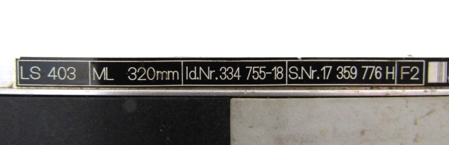 USED HEIDENHAIN LS403 LINEAR ENCODER 320MM 334755-18 297078-31 AELS403 ...